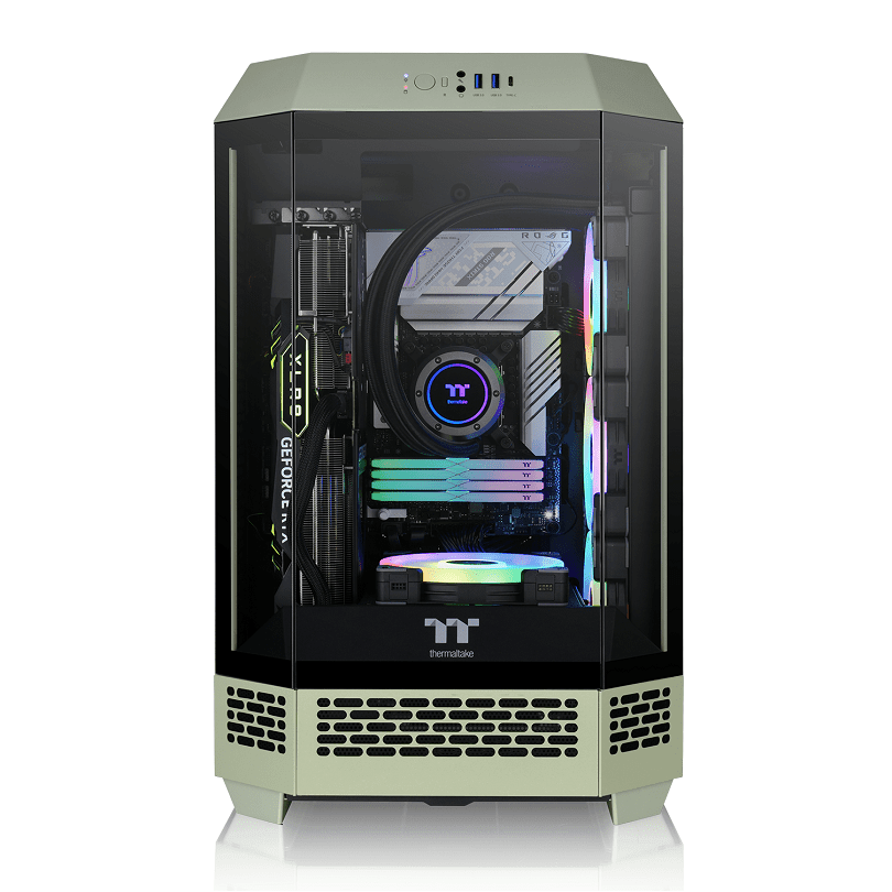 Thermaltake The Tower 300 - Matcha Green – Utopia Computers